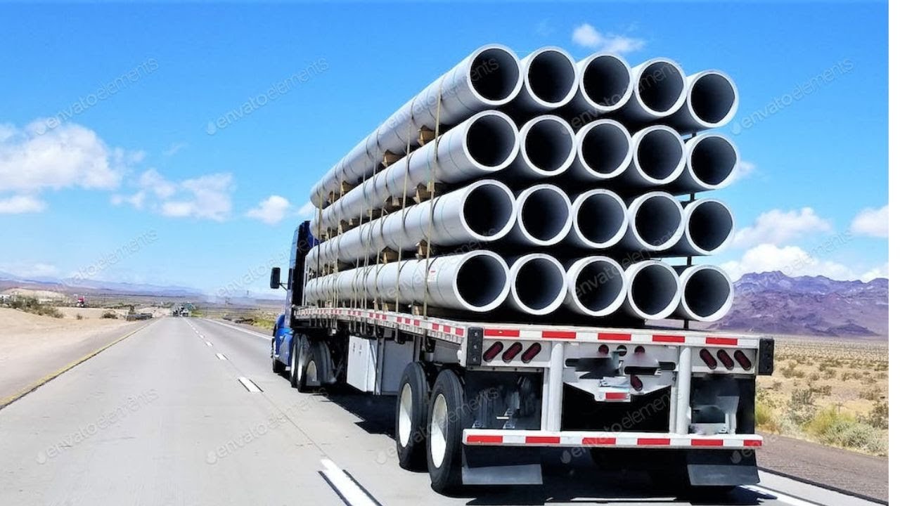 PICKING UP PVC PIPE AT CHARLOTTE PIPE/ MAVERICK TRANSPORTATION - YouTube