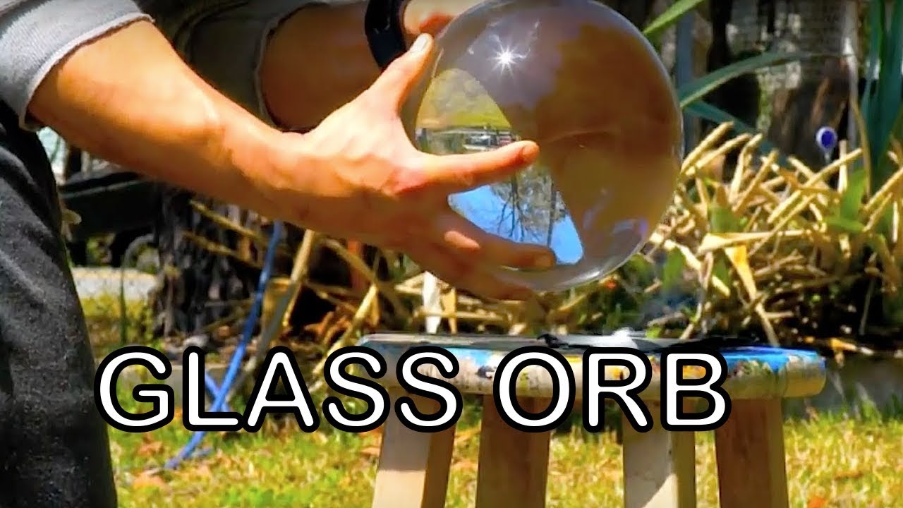 Huge 30 pound Glass Ball HARVESTS SOLAR ENERGY solar orb ...