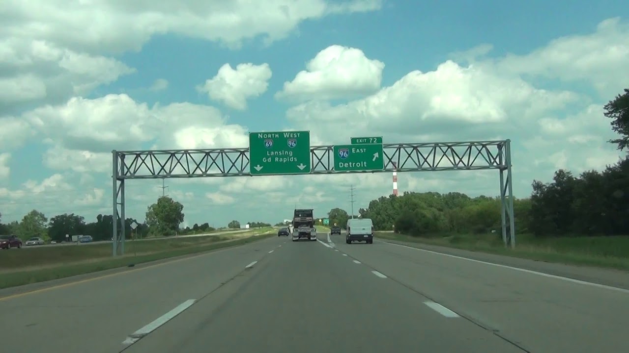 Michigan - Interstate 69 North - Mile Marker 60 to 80 - YouTube