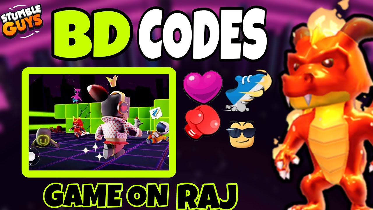 Unlimited BD Codes 0.53.1 Version In Stumble Guys || #stumbleguyslive #gameonraj - YouTube
