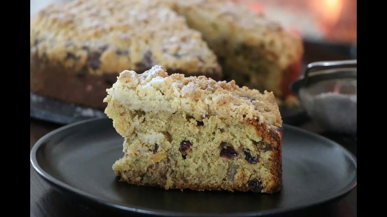 Christmas Leftovers-Streusel Cake!!! - YouTube