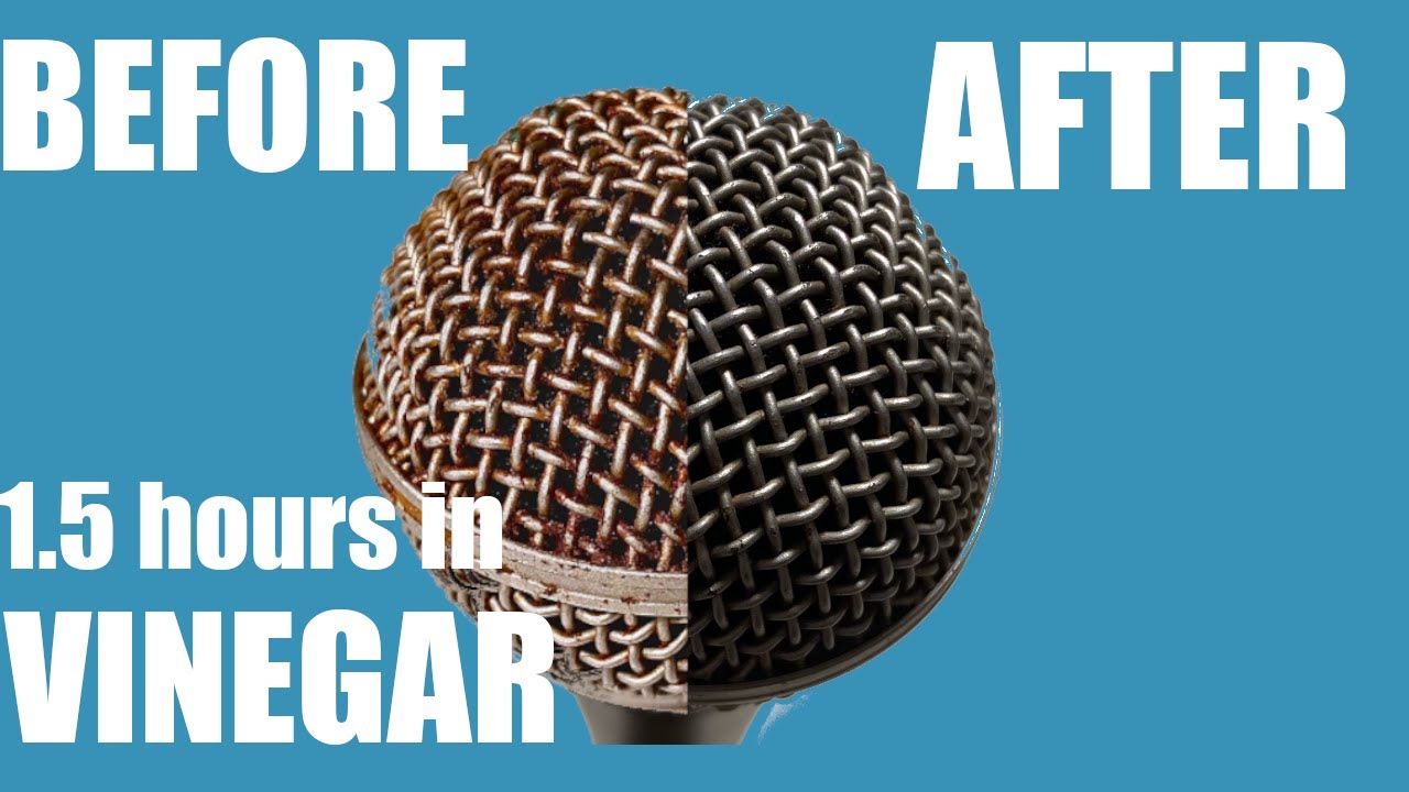 VINEGAR to Remove Rust from a Microphone! Simple Restoration and ...