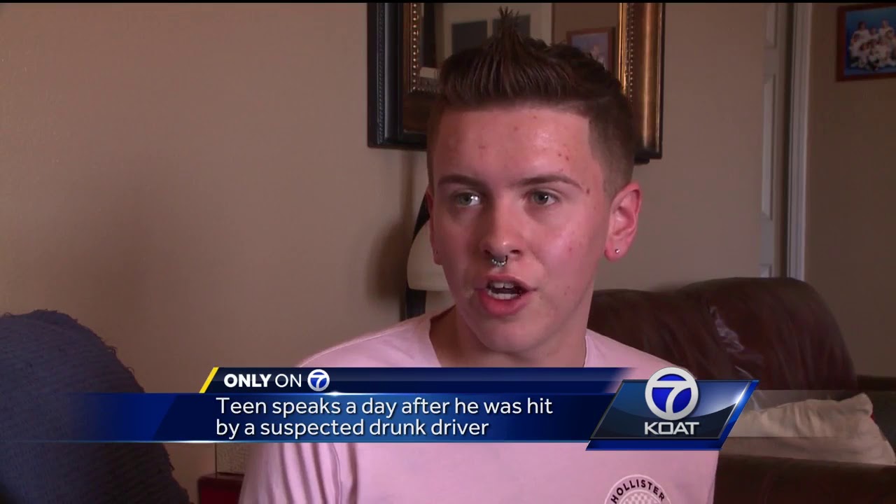 Teen speaks out after being hit by drunk driver - YouTube