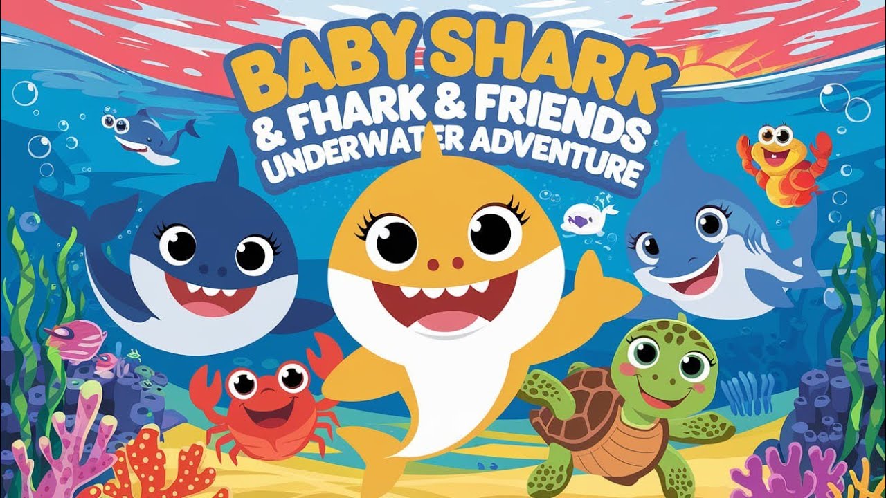 Baby Shark and Friends Underwater Adventure | Fun Nursery Rhyme for ...
