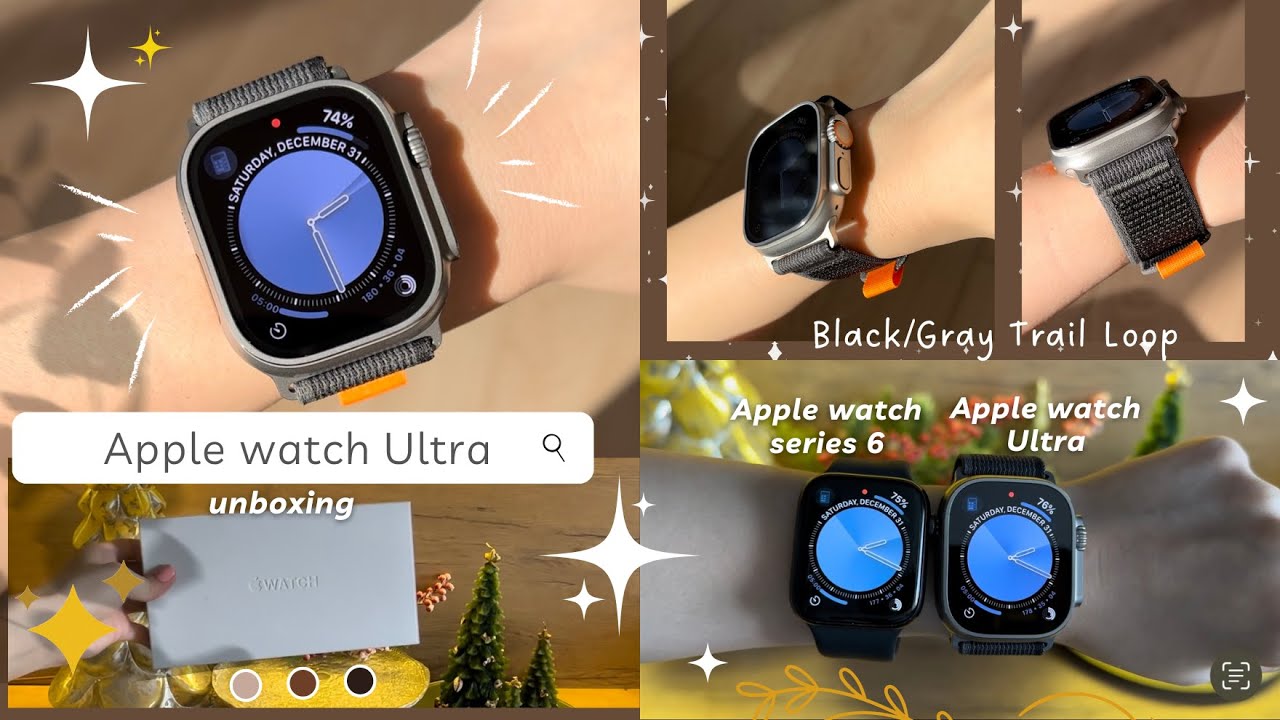 Unboxing | Apple Watch Ultra black/gray trail loop - YouTube