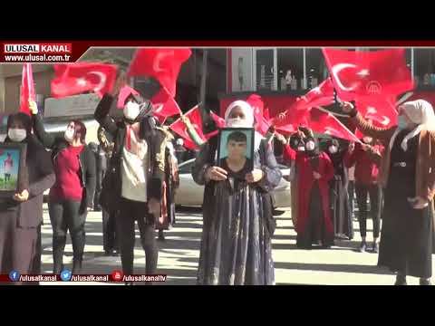 Şırnak'ta aileler PKK ve siyasi uzantısı HDP'ye karşı bayrak açtı