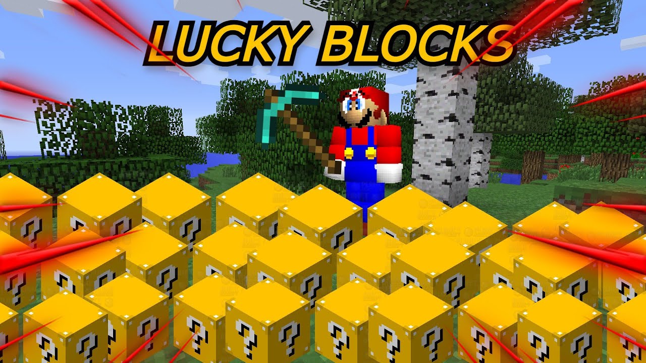 Minecraft Mods: Lucky Block Mod Showcase 1.7.10 - Demonstration - YouTube