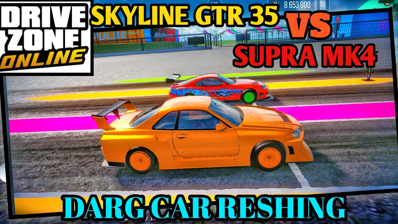 SKYLINE GTR 35 VS SUPRA MK4 DARG CAR RESHING|| DRIVE ZONE ONLINE ...