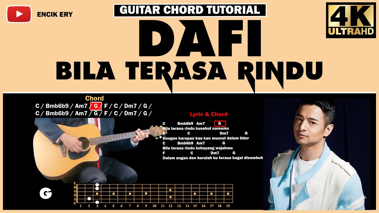 Dafi - Bila Terasa Rindu ( Guitar Chord Tutorial ) - YouTube