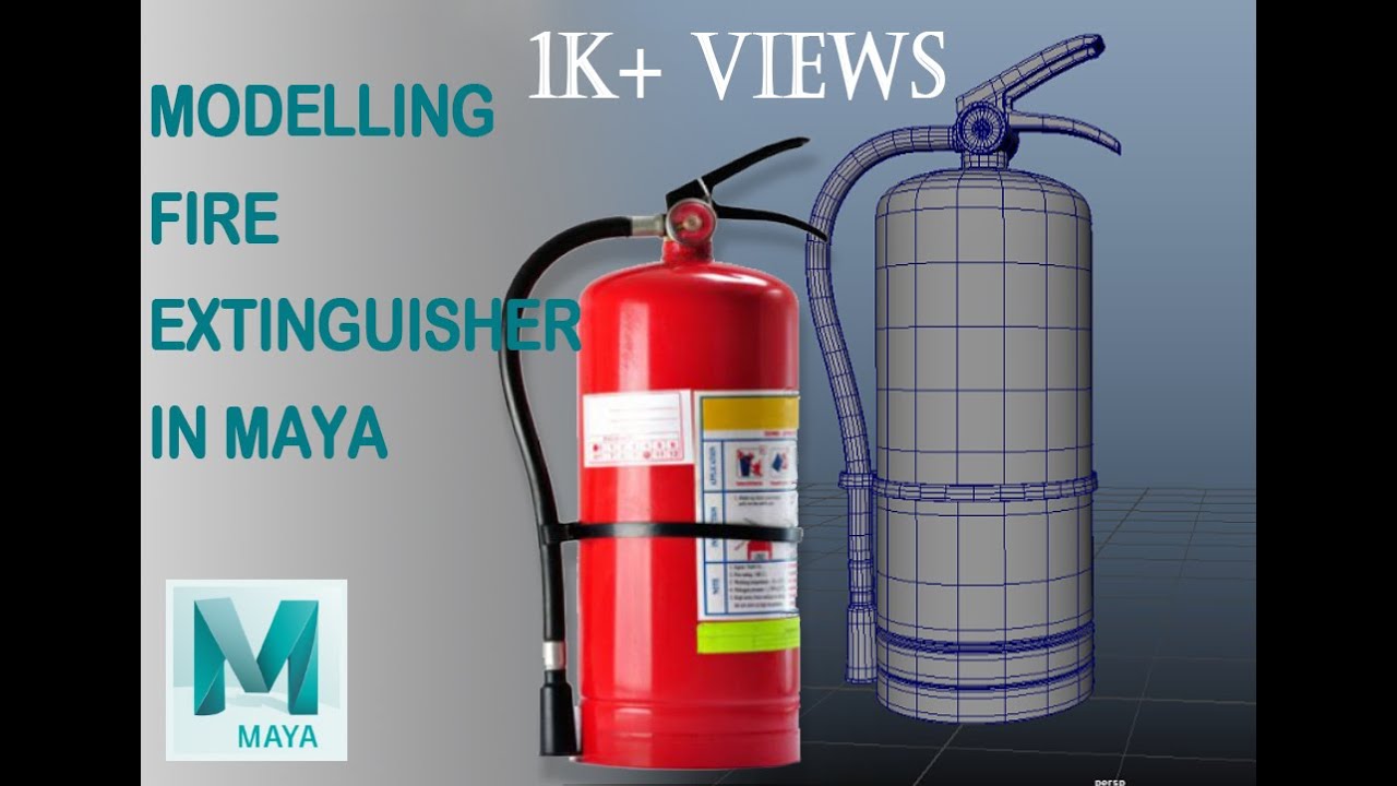 Fire Extinguisher Modeling| Modeling & Texturing Game Props in Maya ...