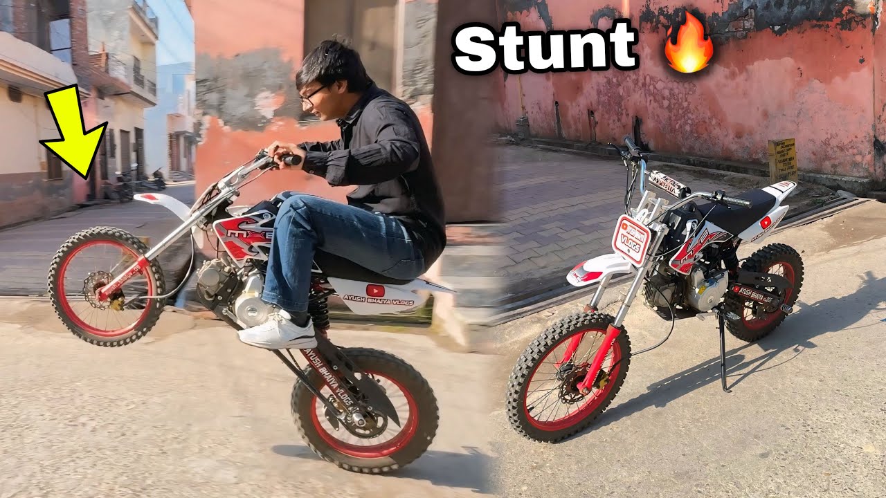 Dirt Bike Se Wheelie Mar Di 😲 Dirt Bike Stunt 🔥 - YouTube