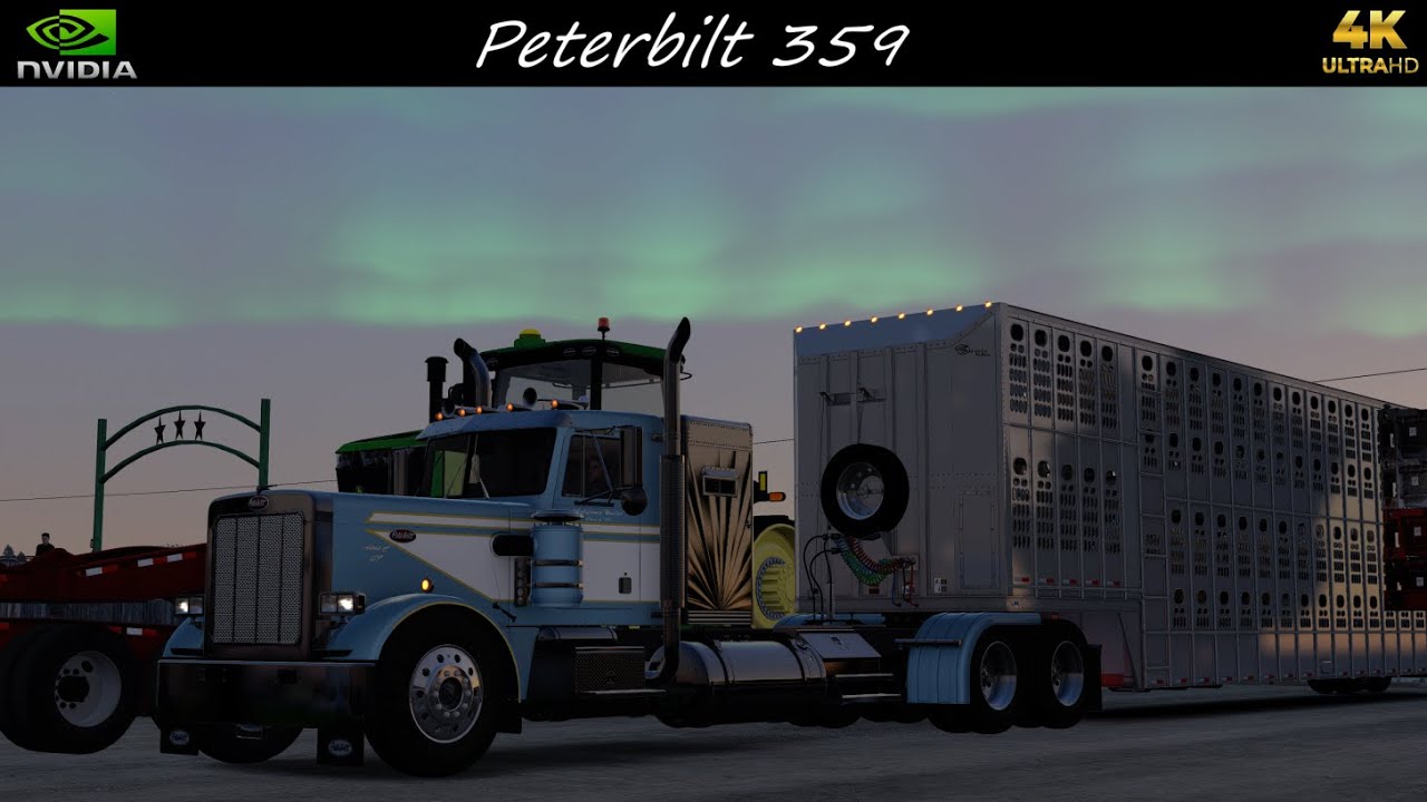 *Peterbilt 359EXHD* Bison Hauled Glasgow to Glendive *Weather_3.1 /TAA ...