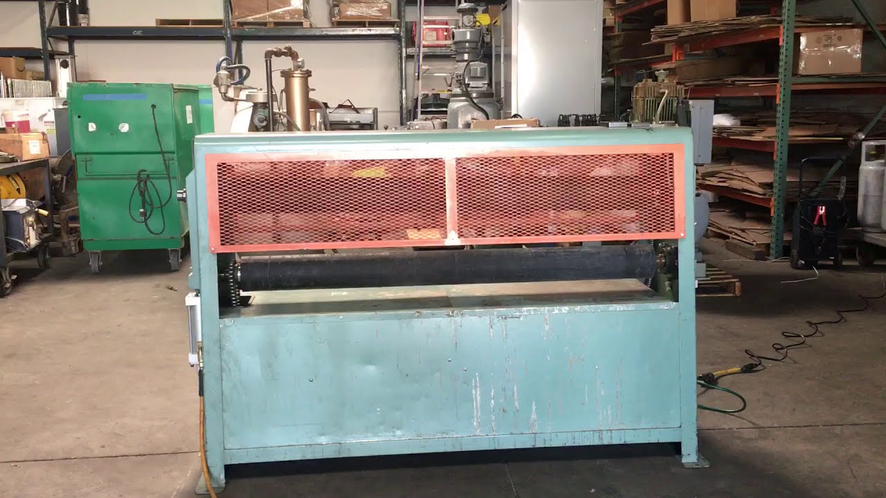 Evans Machinery 62” Pinch Roller Laminate Press 110V / 80 PSI - YouTube