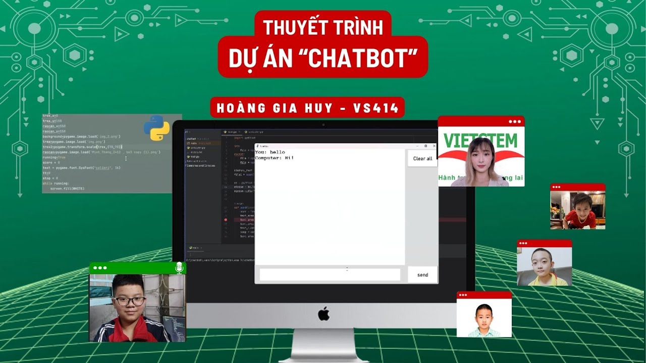 Chatbot - Hoàng Gia Huy - Lớp lập trình với Python VS414 - YouTube
