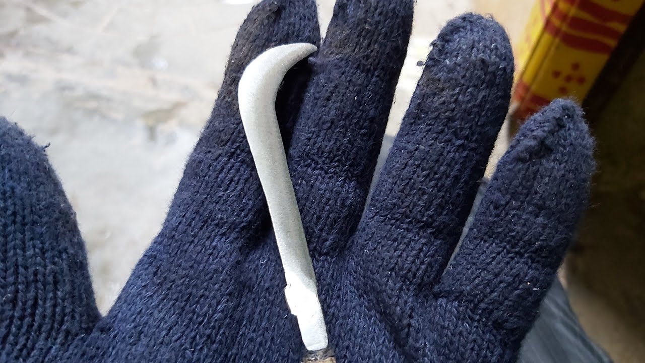Making a Small Tiny Billhook || Without Heat || Broken Nail || Hand ...