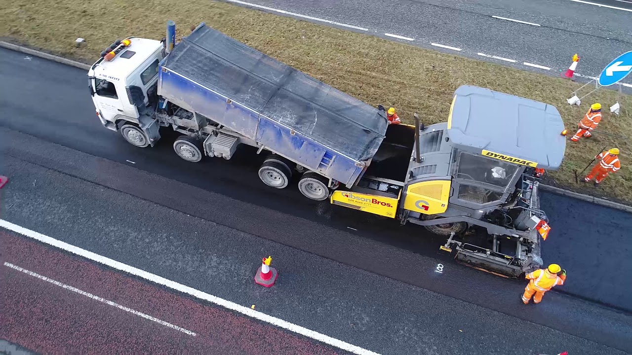 A2 Warrenpoint Dual Carriageway Resurfacing - YouTube