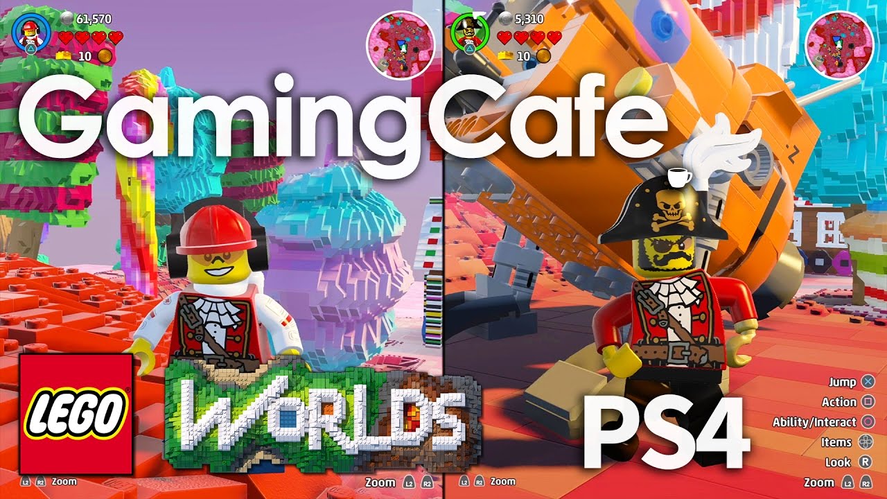 LEGO Worlds Let's Play Part 20 PS4 Adventure, Split Screen Multiplayer ...