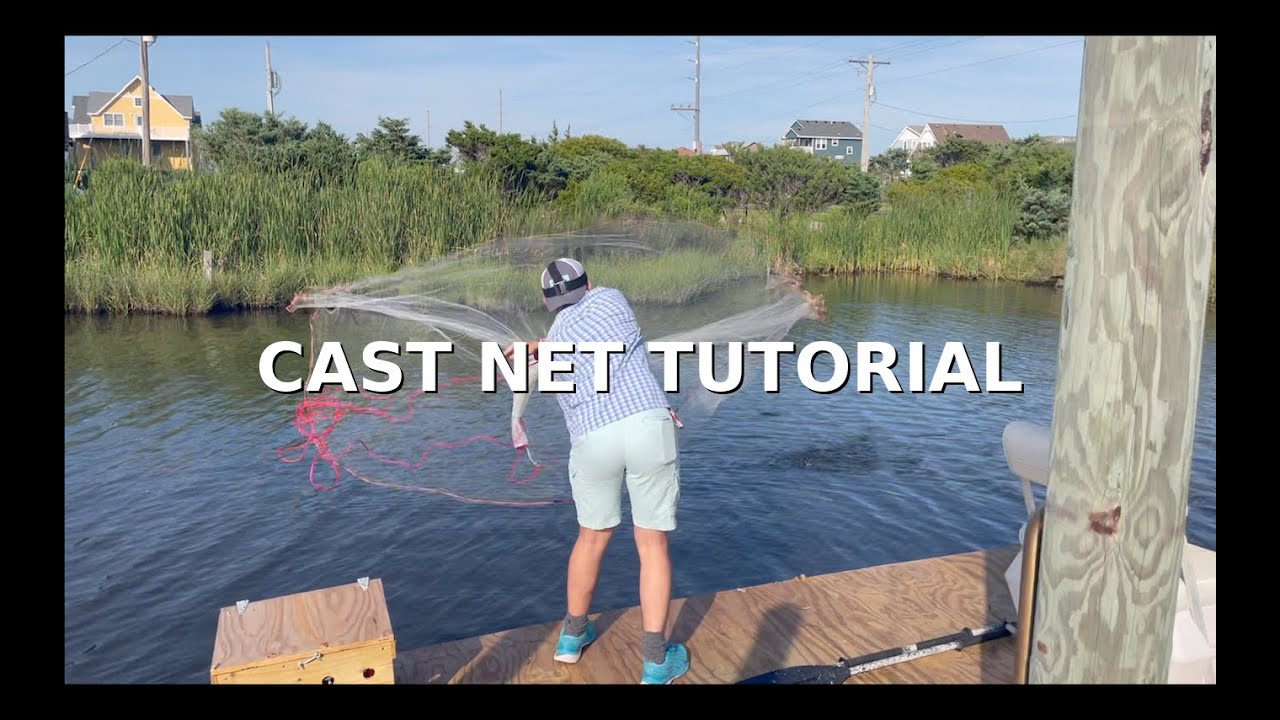 DAY AT OUTER BANKS BEACH + Cast Net Tutorial - YouTube