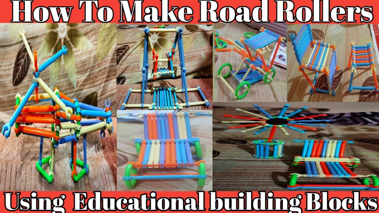 How to make road rollers using educational blocks toys🤗☺️ - YouTube