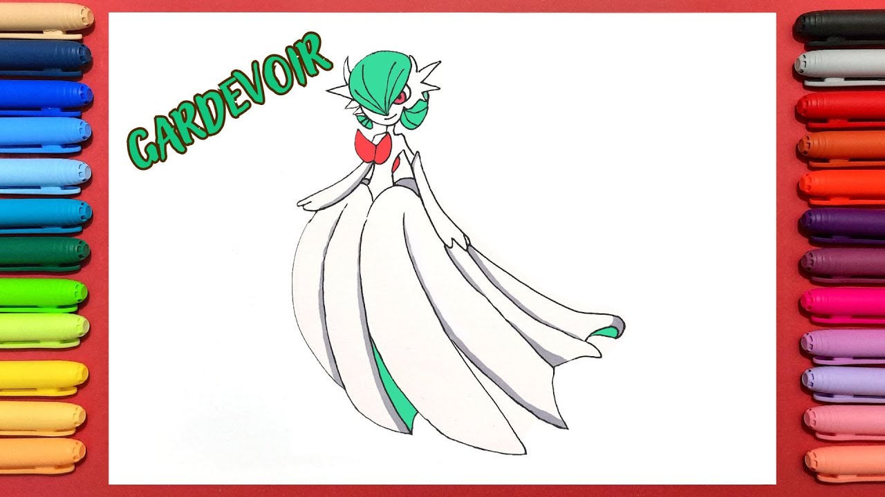 How to Draw Gardevoir | Pokemon - YouTube