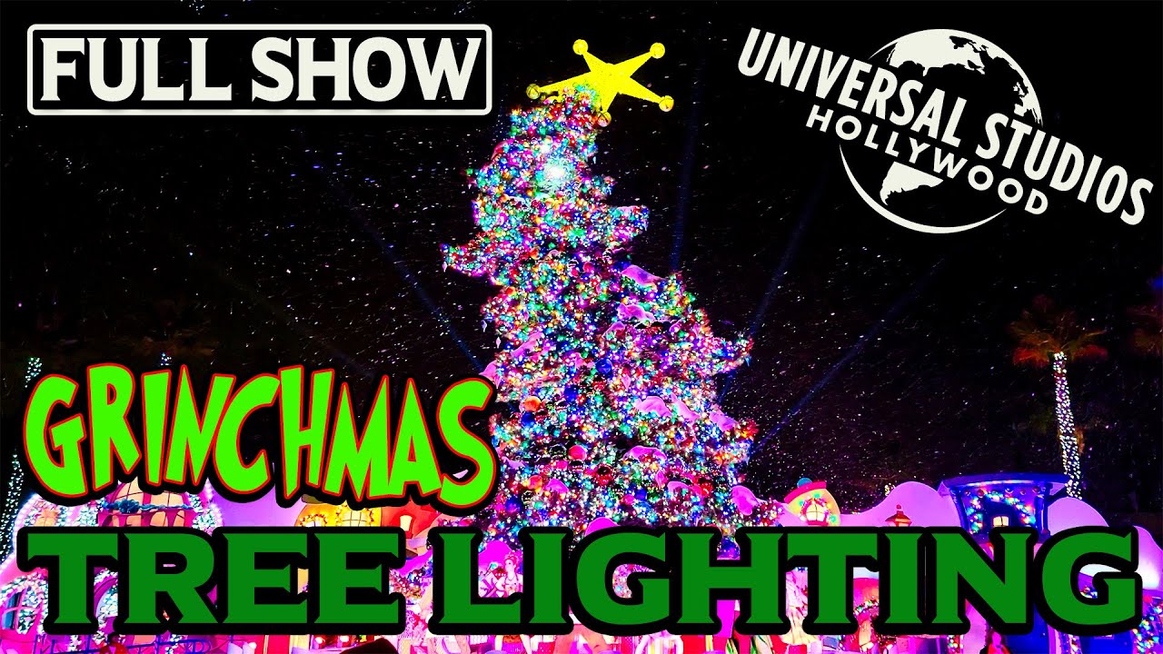 Grinchmas Tree Lighting at Universal Studios Hollywood - YouTube
