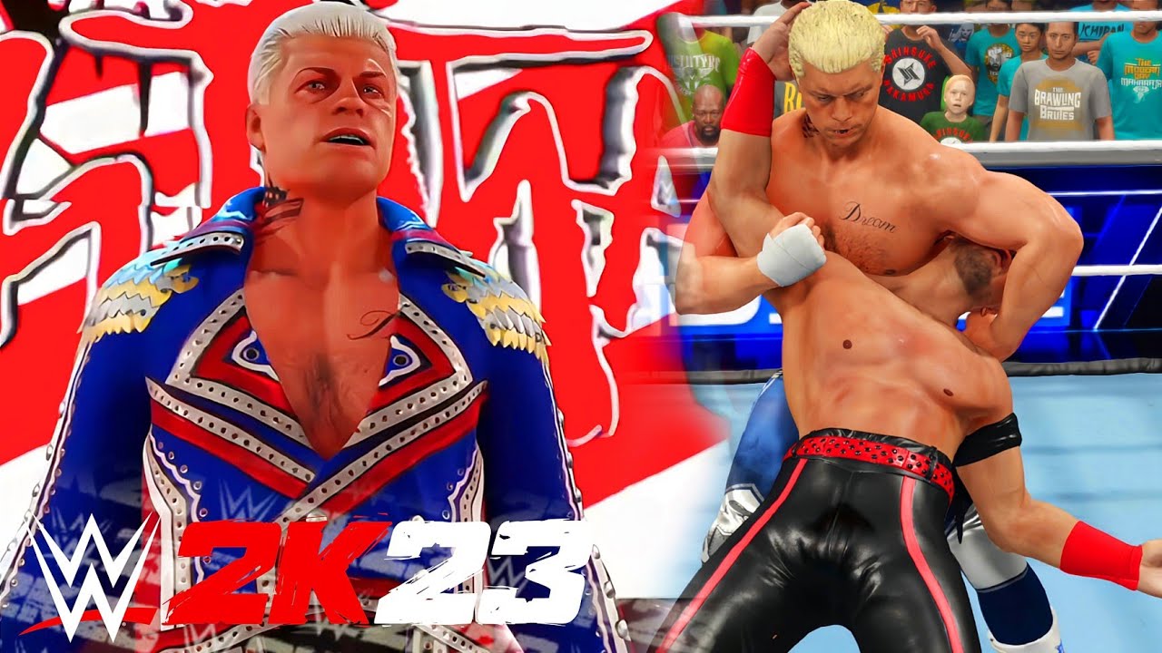 WWE 2K23 Cody Rhodes 24 Updated model with Entrance | WWE 2K23 ...