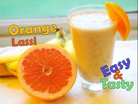 Orange lassi recipe / summer drink easy recipe - YouTube