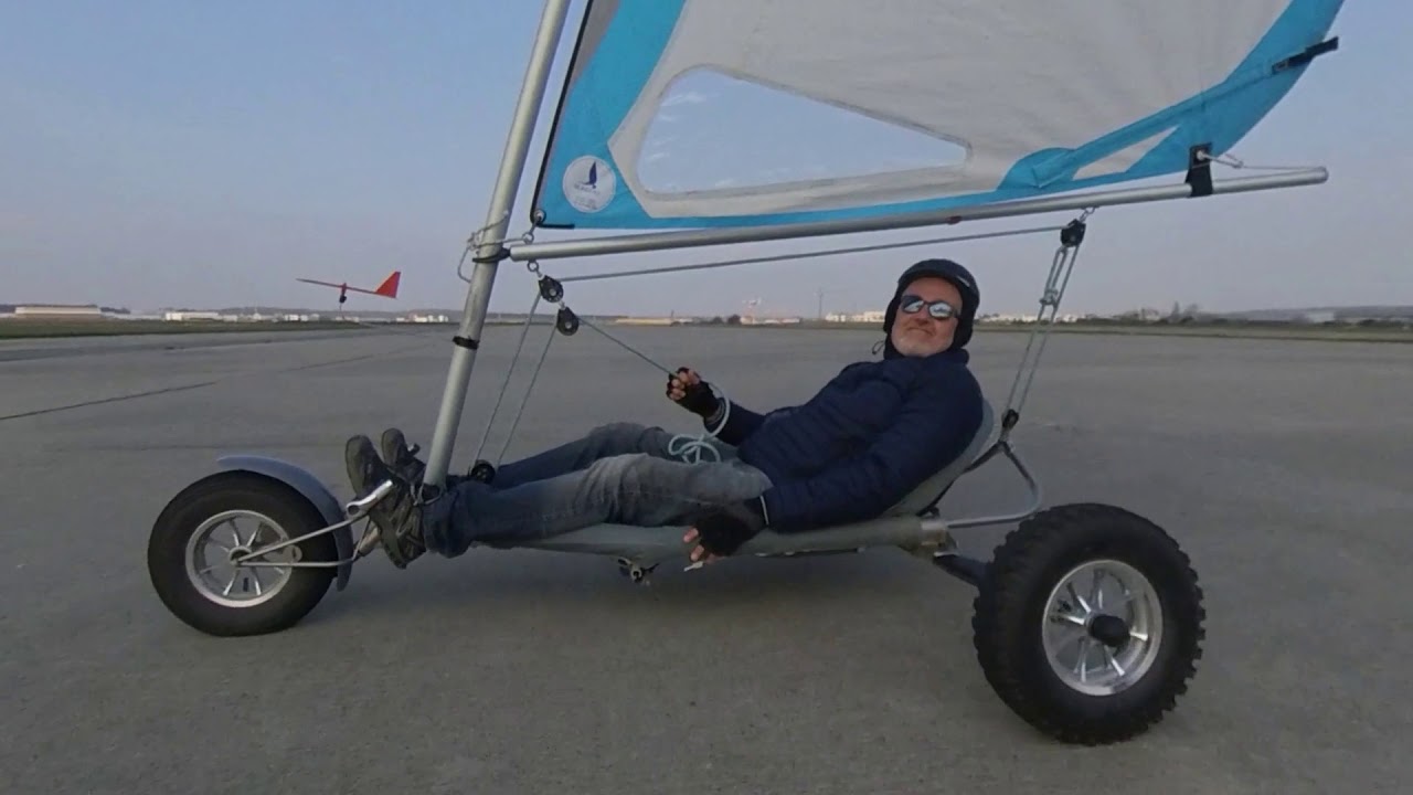 20190323 Char à voile à la BA 217 - YouTube