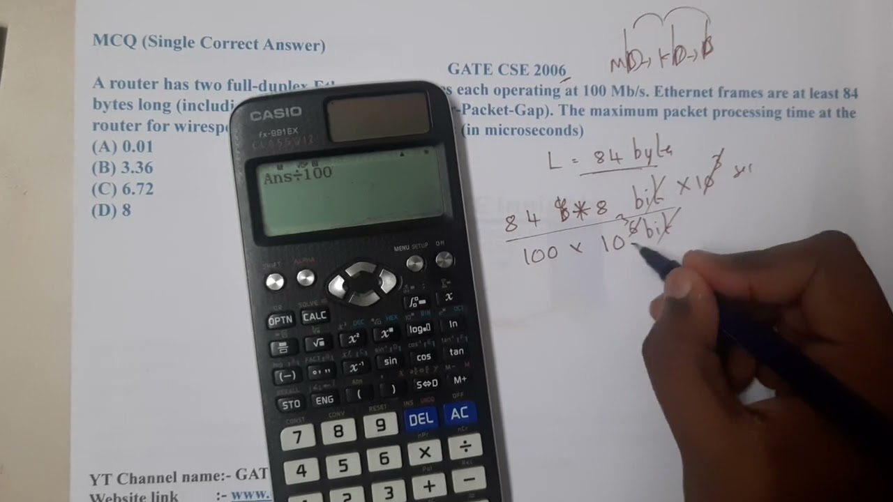 Gate Cse 2006 Computer Networks Gate Insights Version Cse Youtube