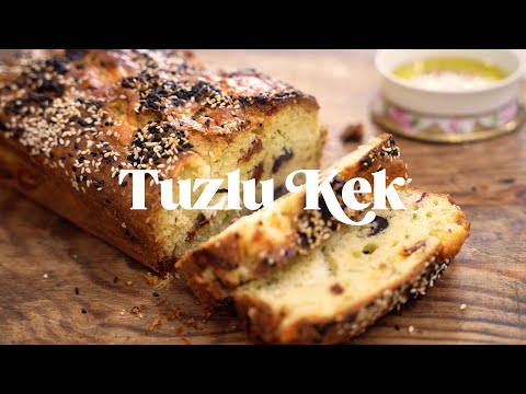 Tuzlu Kek Tarifi | Domatesli, Zeytinli ve Peynirli Kahvaltı Keki 🍅🧀🍞