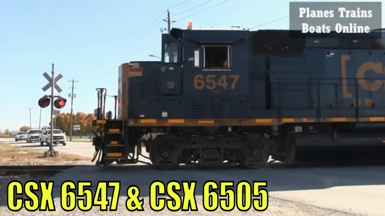 CSX 6547 & CSX 6505 Locomotives Local Train At St Andrews Crossing ...