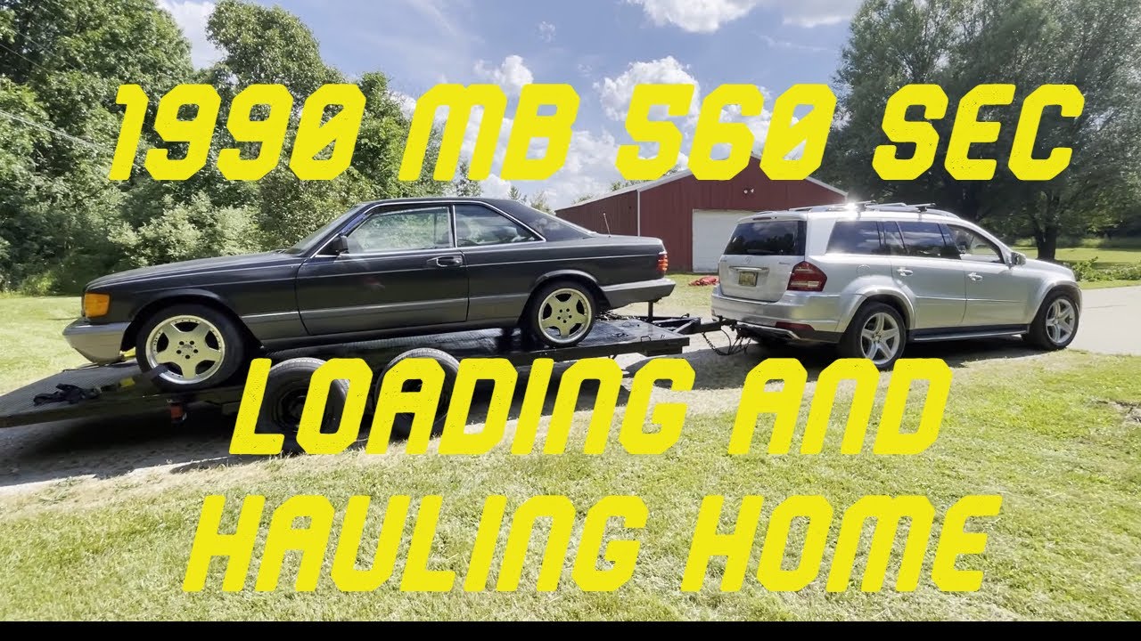 PROJECT SEC - EP2: Loading up my DEAD 1990 MB 560 SEC to bring to my ...
