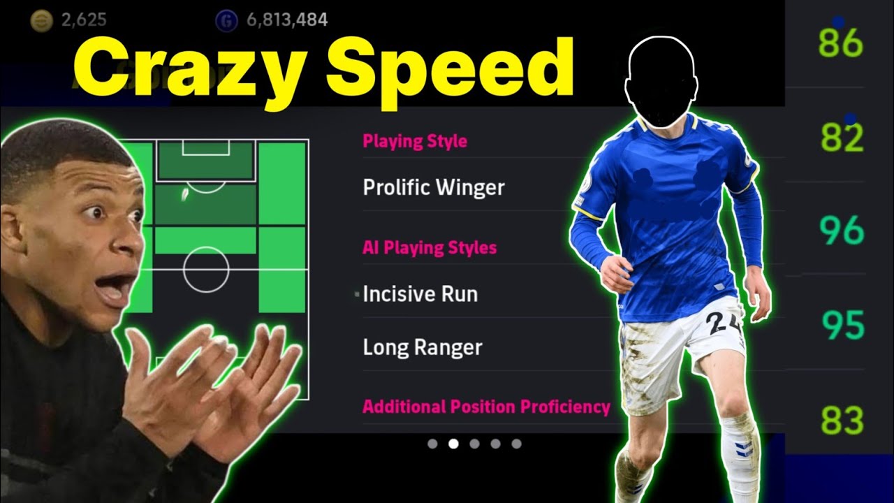 New Gem with Crazy Speed and Skills(5 Position) AMF, RMF, RWF, LMF, LWF ...