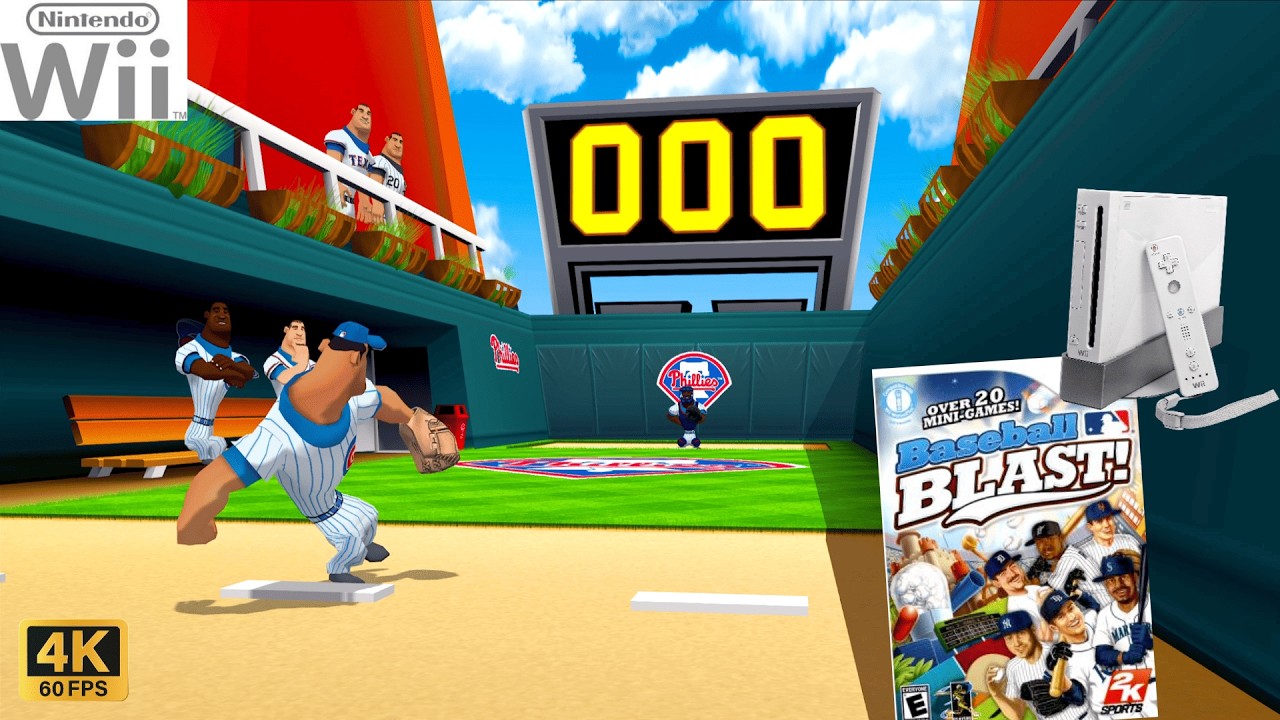 Baseball Blast! (2009) Nintendo Wii Gameplay in HD～4K 60FPS - YouTube