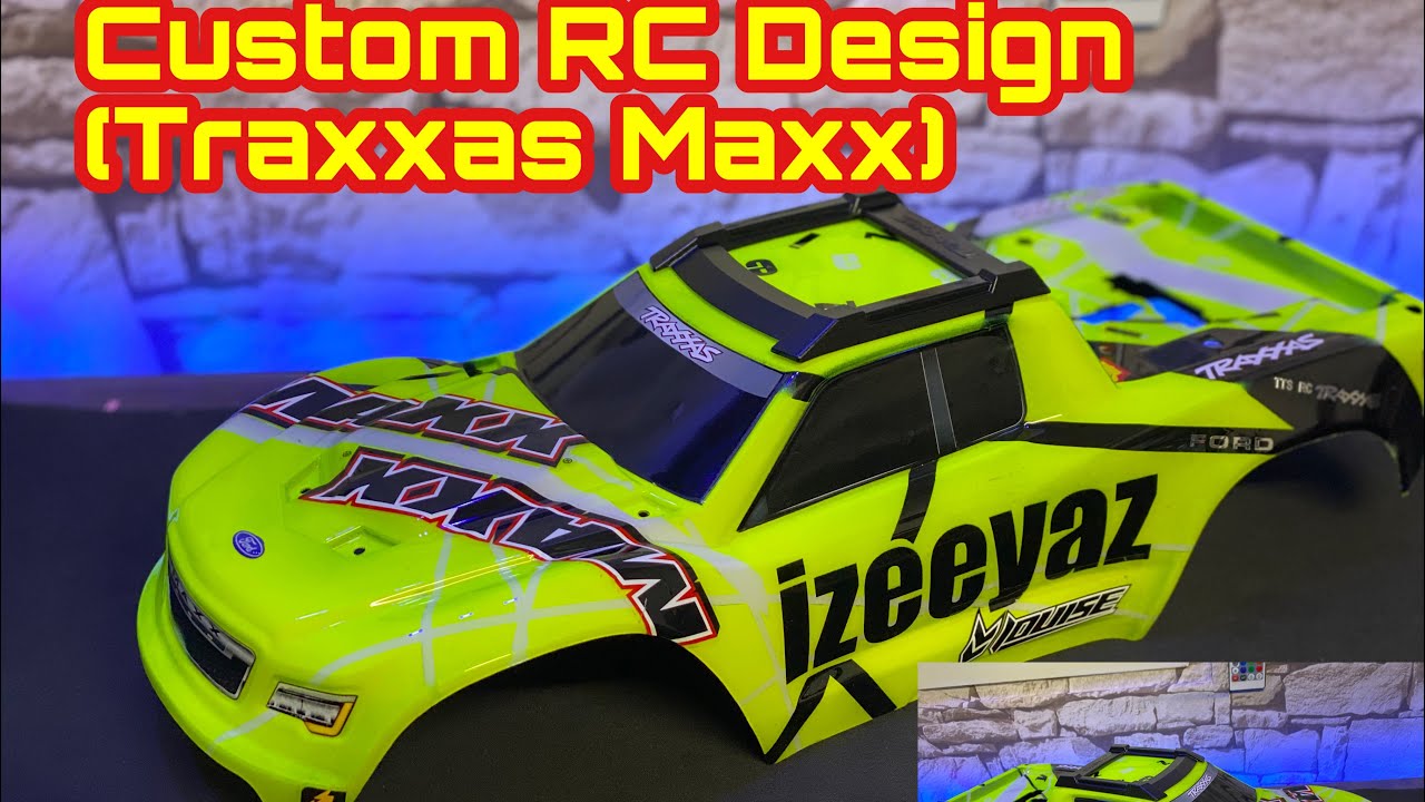 How to custom Rc body (traxxas maxx) - YouTube