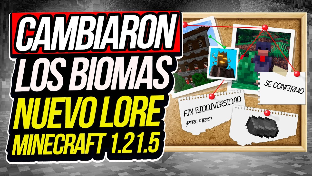 CAMBIO en TODOS los biomas 😲 (El NUEVO LORE de Minecraft 1.21.5) - YouTube