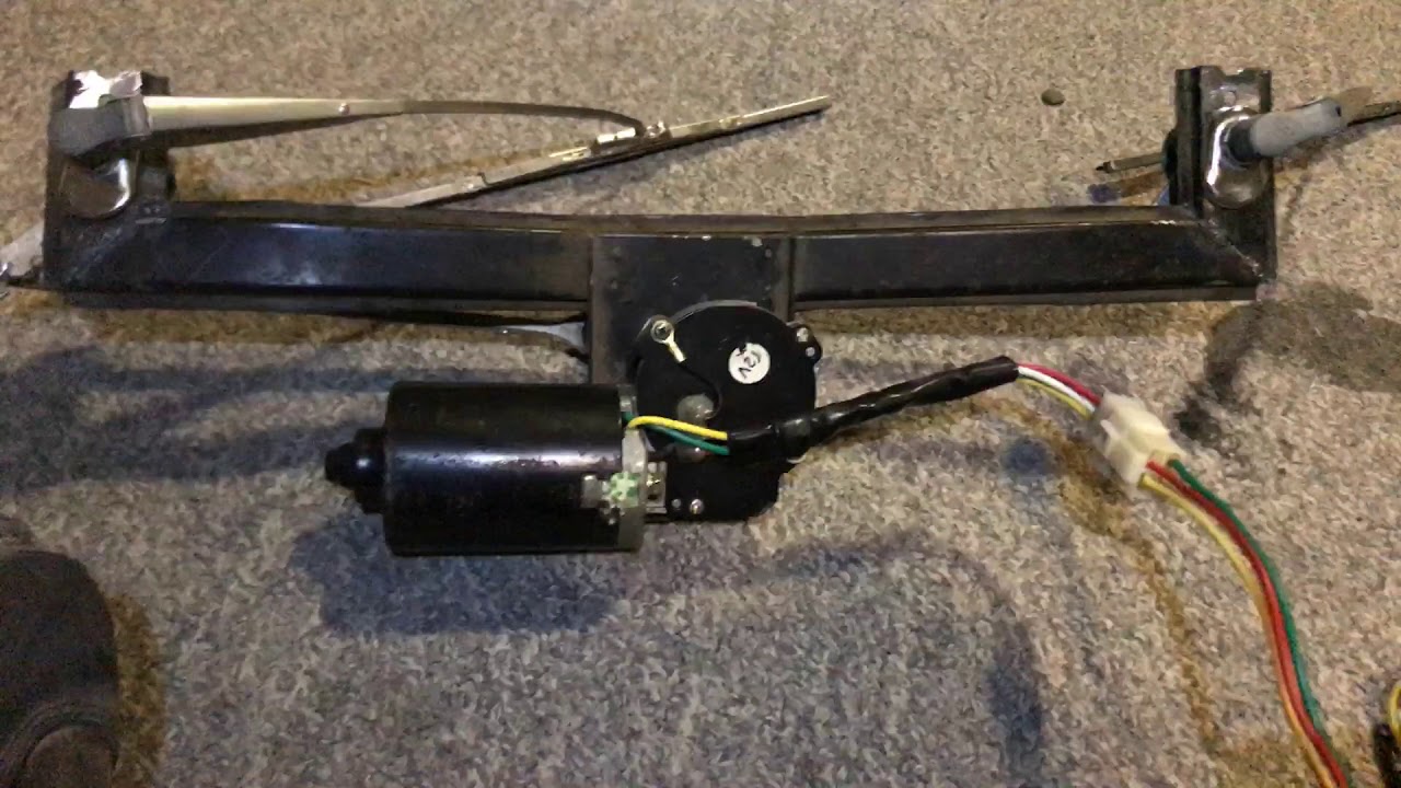 Willys wagon electric wiper modification - YouTube