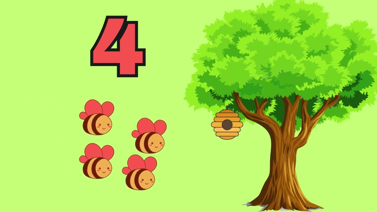 FIVE LITTLE BEES RHYMES | Kids Rhymes | children rhymes | @LittleStars ...