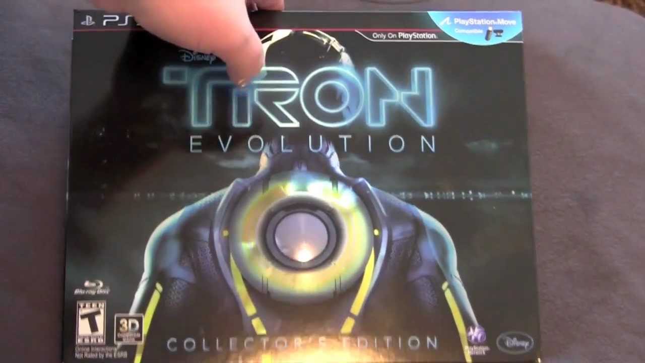TRON: EVOLUTION PS3 collector's edition unboxing - YouTube