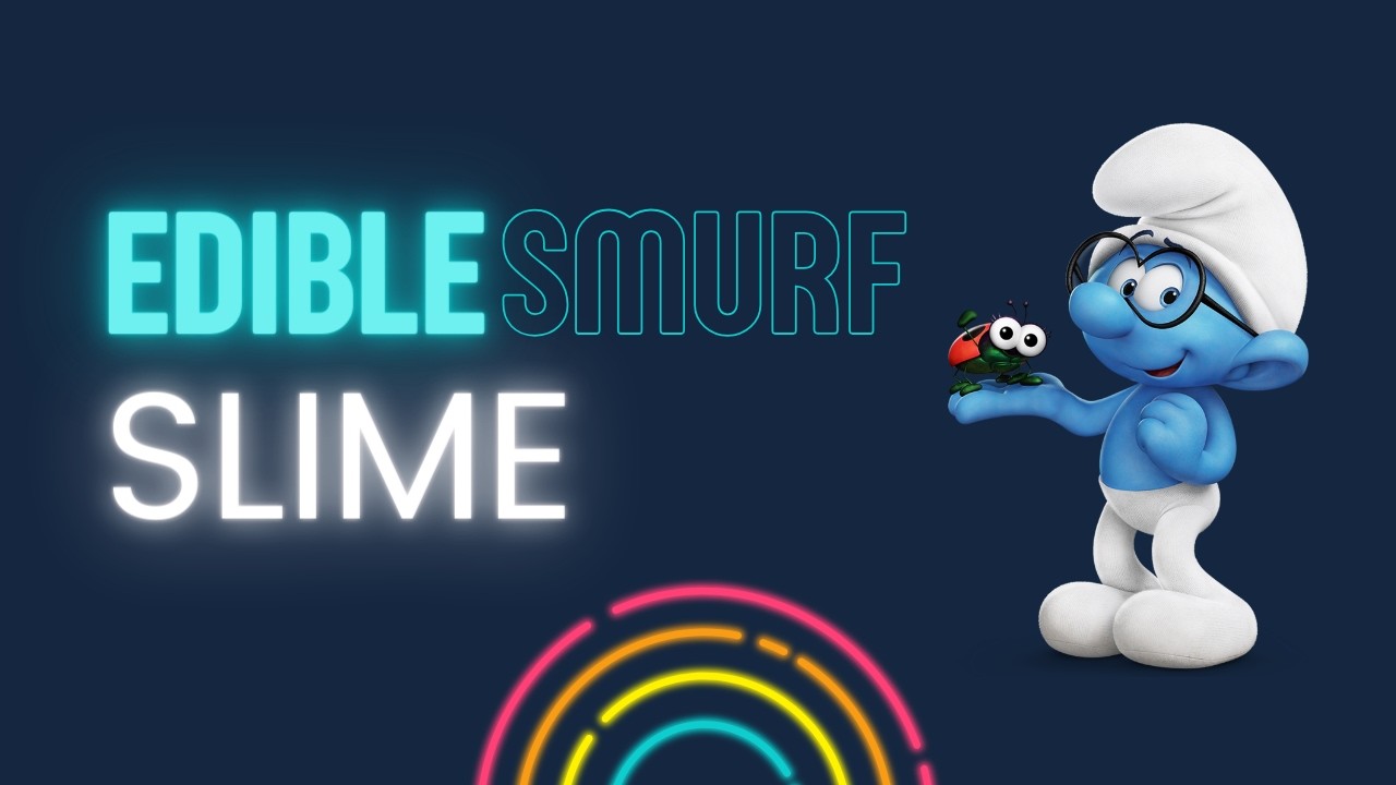 Edible Smurfs Slime - YouTube