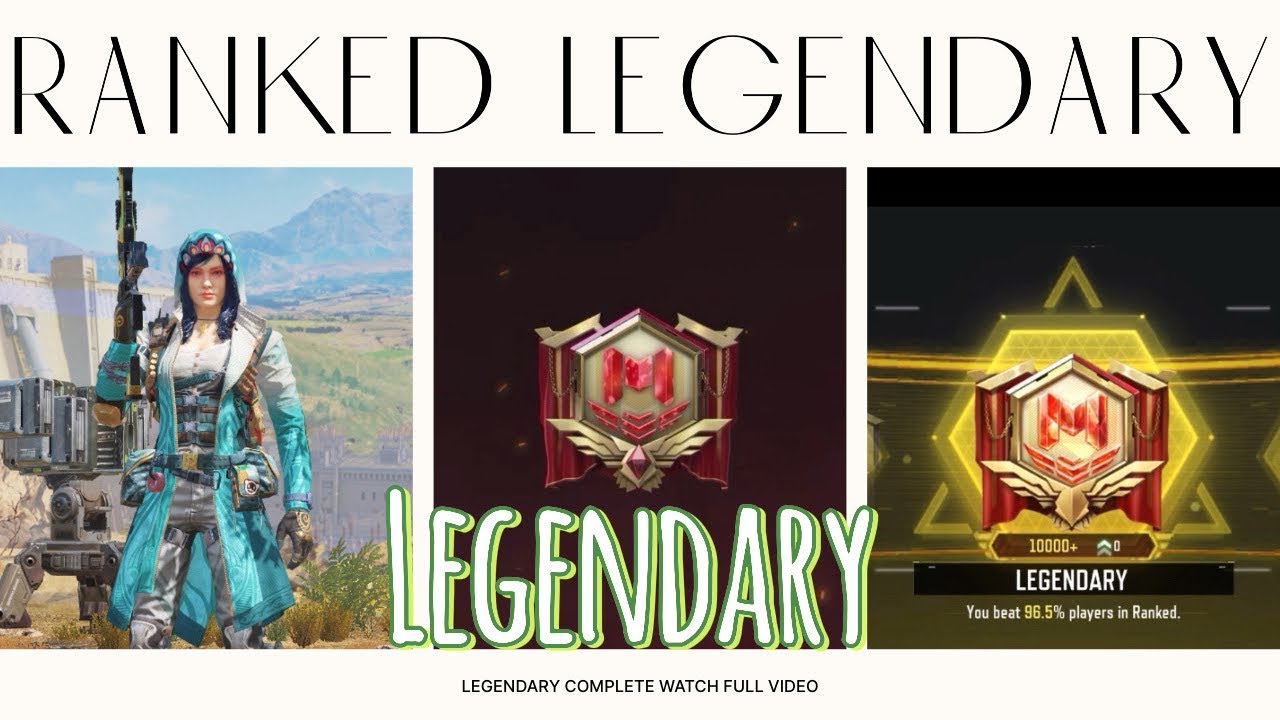 Call of duty/ ranked complete / legendary watch full video - YouTube