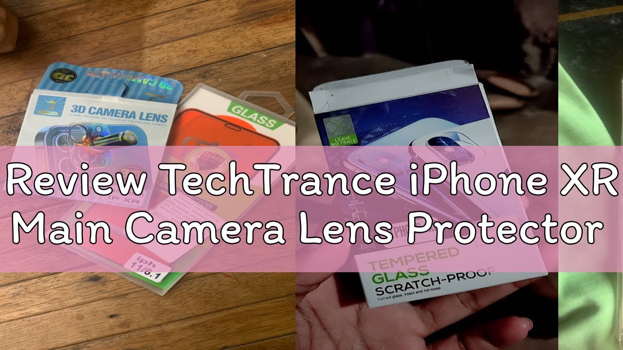 Review TechTrance iPhone XR Main Camera Lens Protector - YouTube