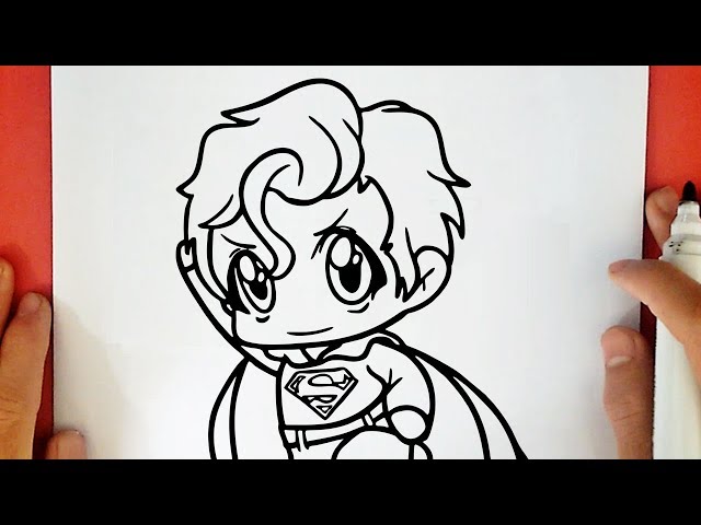 How To Draw Chibi Superman