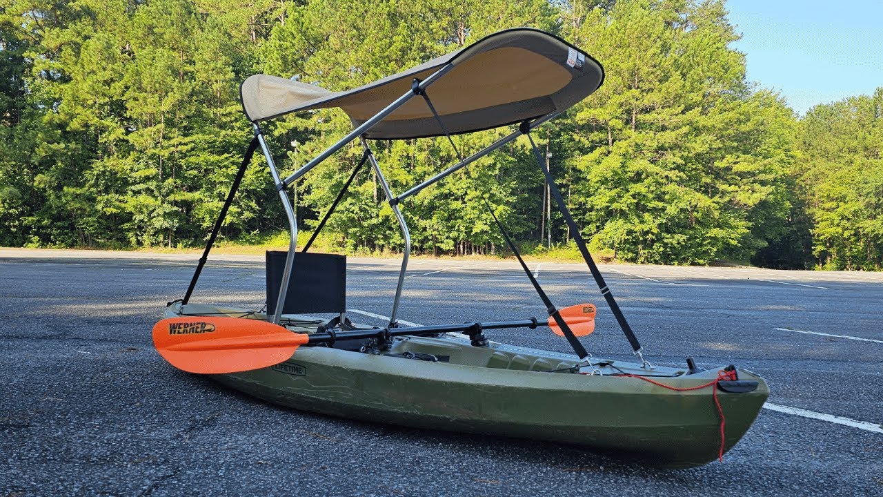 The Mod for HOT Sunny Days - KEMIMOTO Kayak Canopy Shade - YouTube