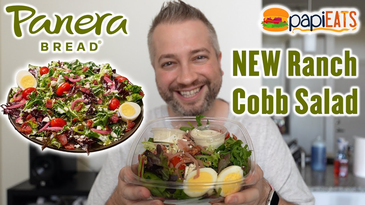 Panera Bread NEW Ranch Cobb Salad - Review - YouTube