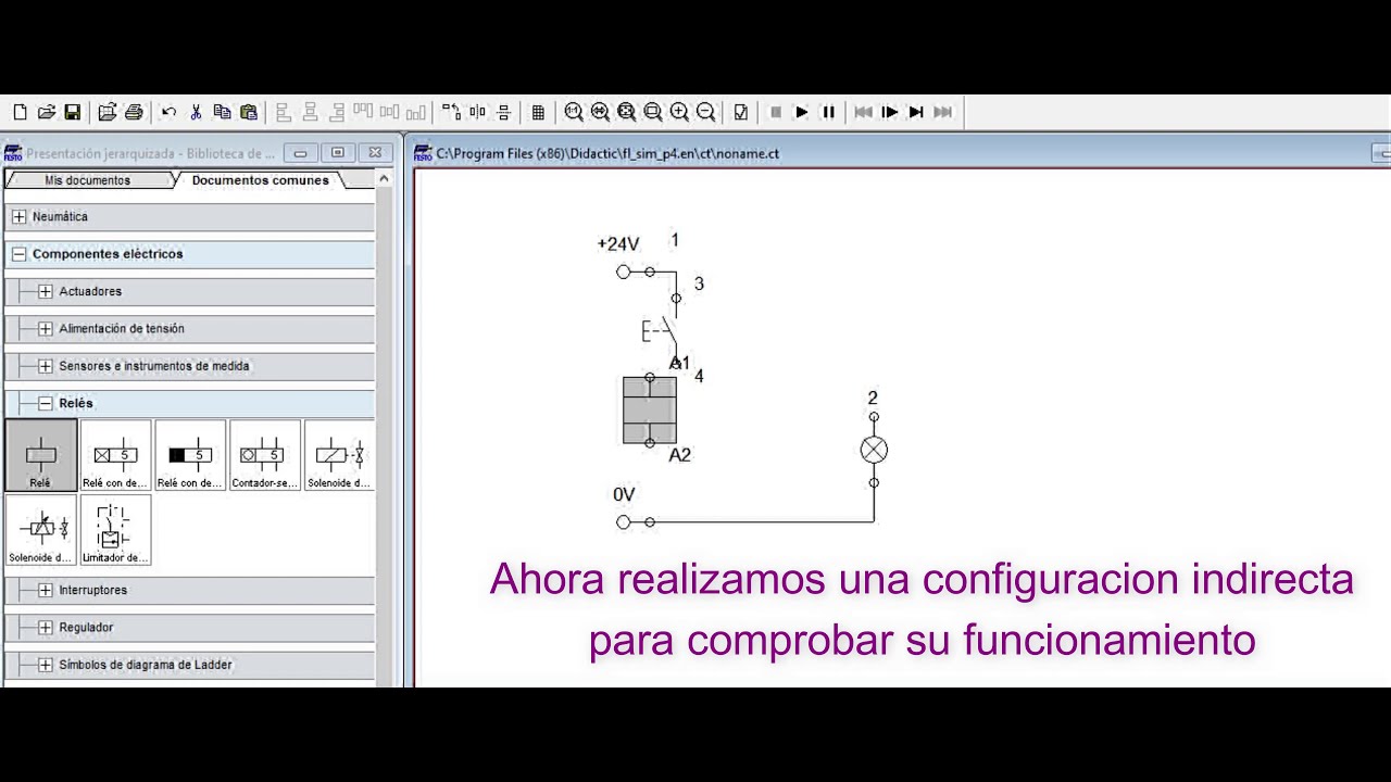 Diagrama Ladder FluidSim - YouTube