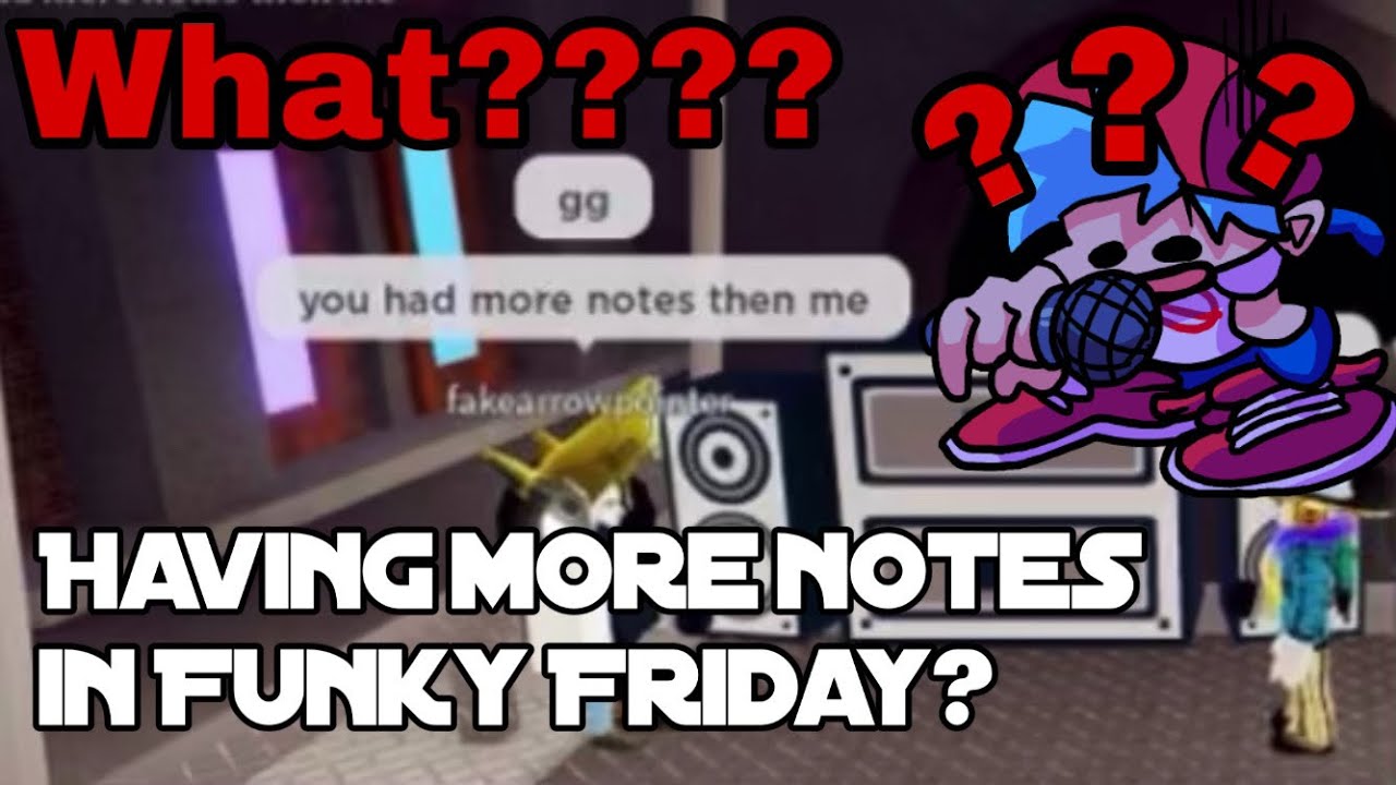 Having more notes in Roblox Funky Friday? - YouTube