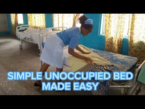 HOW TO MAKE AN ADMISSION BED OR A SIMPLE UNOCCUPIED BED# ...