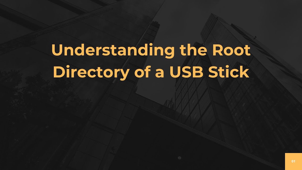Understanding the Root Directory of a USB Stick - YouTube