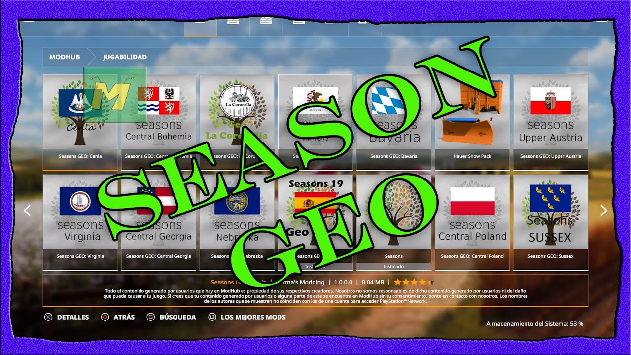 👉Cómo INSTALAR SEASON GEO en FARMING SIMULATOR 19👈 | 2020 | - YouTube